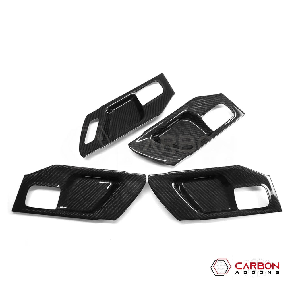 2019+ RAM 1500/TRX/RHO Door Handle Trim Interior Carbon Fiber Cover ...