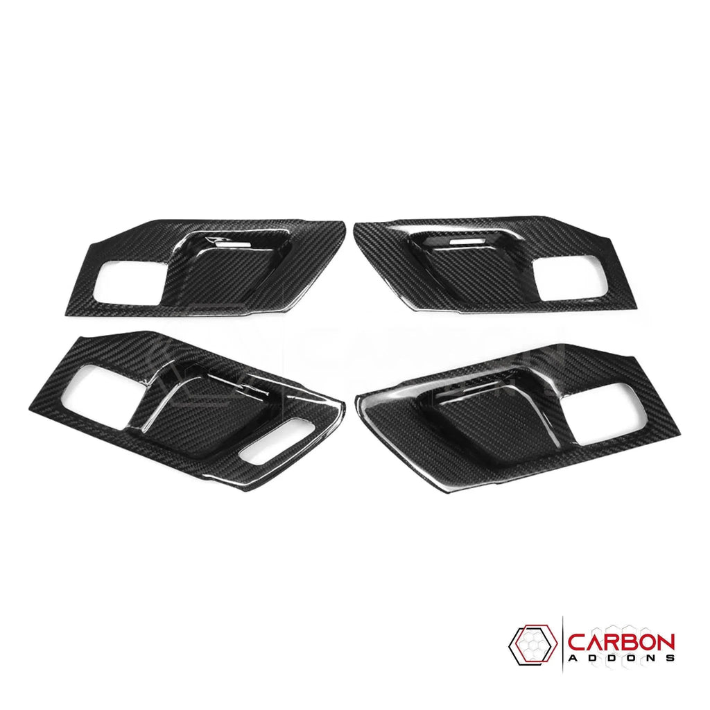 2019+ RAM 1500/TRX/RHO Door Handle Trim Interior Carbon Fiber Cover ...