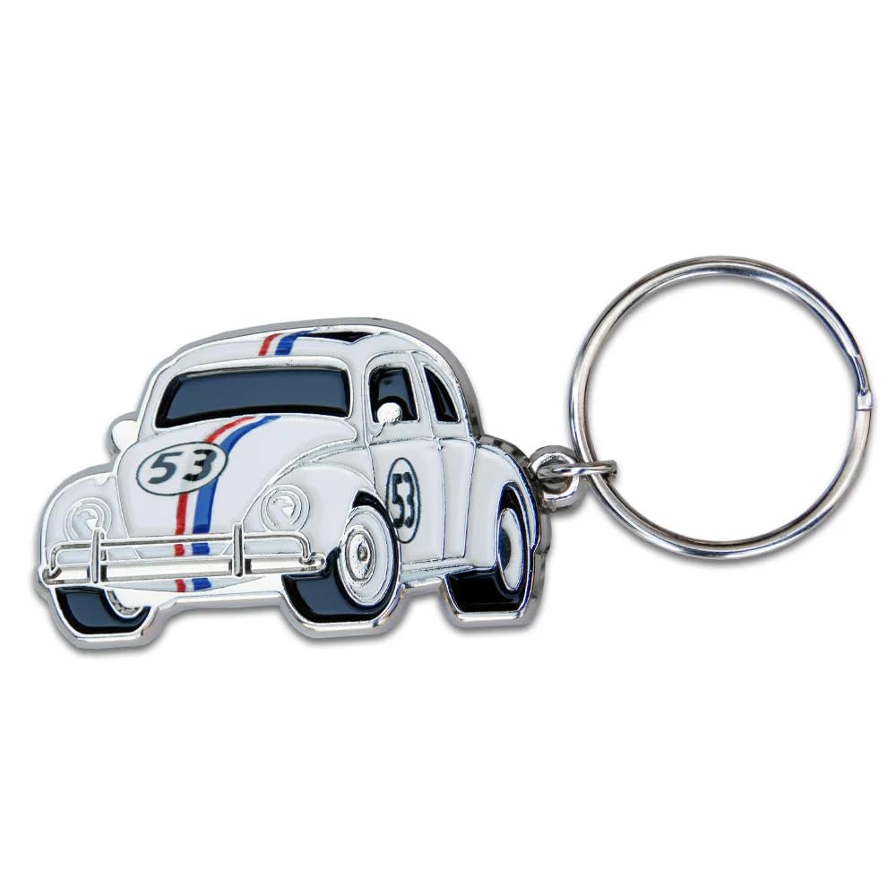 1963 Love Bug Herbie Keychain - Volkswagen Beetle Classic Car Key Chai ...